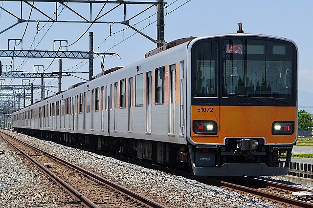 【東武】51072F南栗工入場 | Kasukabe総合車両センター